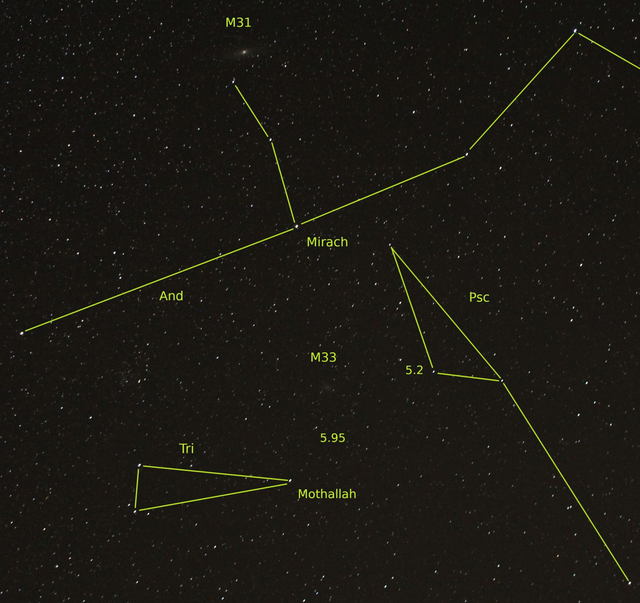 Andromeda and Triangle – Rochester Astronomy Club