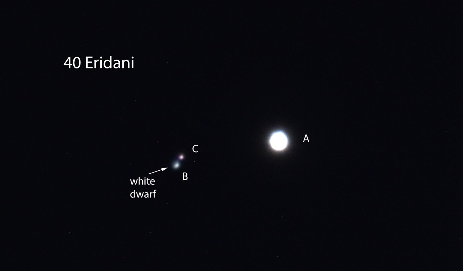 40 Eridani B – Rochester Astronomy Club